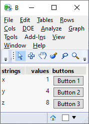 Solved: add button dynamically in the same row - JMP User Community