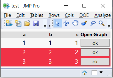 Solved: color TableBox rows - JMP User Community