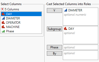 JMP 16 new features in Control Chart Builder – part 1