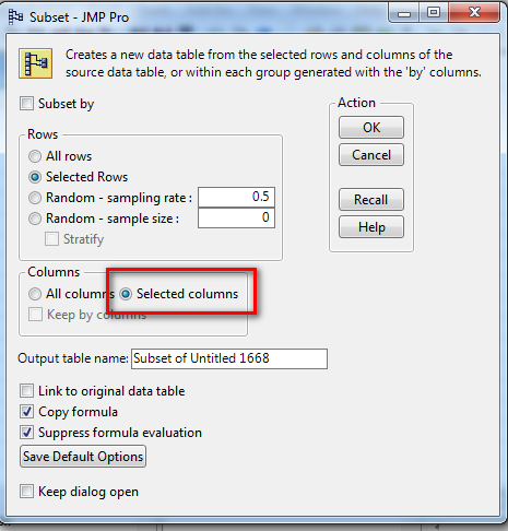 Solved: JSL keep command to keep wanted variables and delete unwanted variables? - JMP User ...