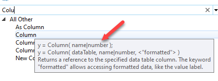 Solved: Column by index - JMP User Community