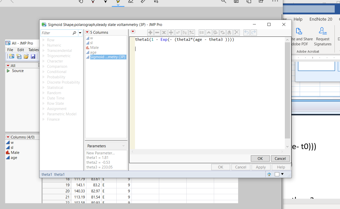Solved How To Write Your Own Non Linear Model Jmp User Community