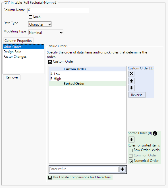 Controlling nominal 2-level factor coding - JMP User Community