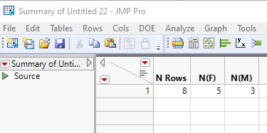 Solved: JSL count "F" and "M" characters in a column - JMP User Community