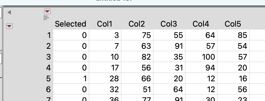 Solved: Unexpected behavior when tagging selected data and then deleting other rows - JMP User ...