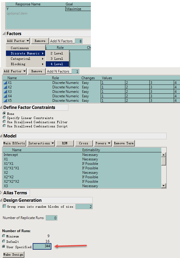 Re How To Use Jmp To Make Complete Doe Table With Positive Latin Square Jmp User Community 