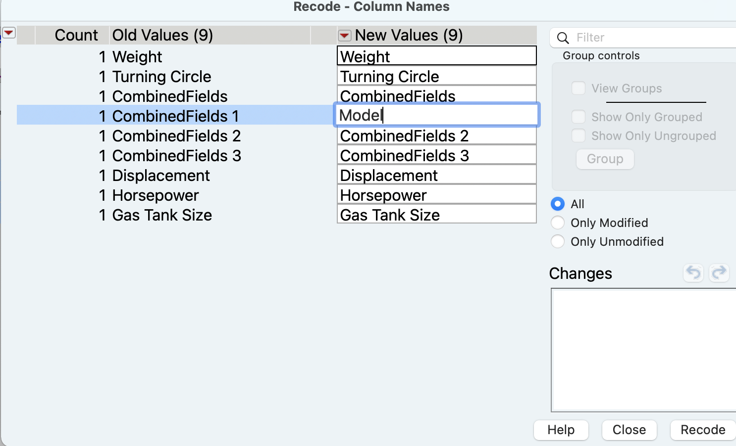 How To Use Text To Column Methods But Without Manually Renaming All The Splited Jmp User