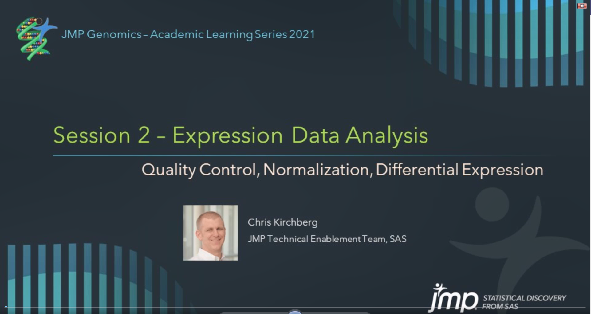 JMP Genomics - Academic Learning Series 2021 Part 2 (Expression Data ...