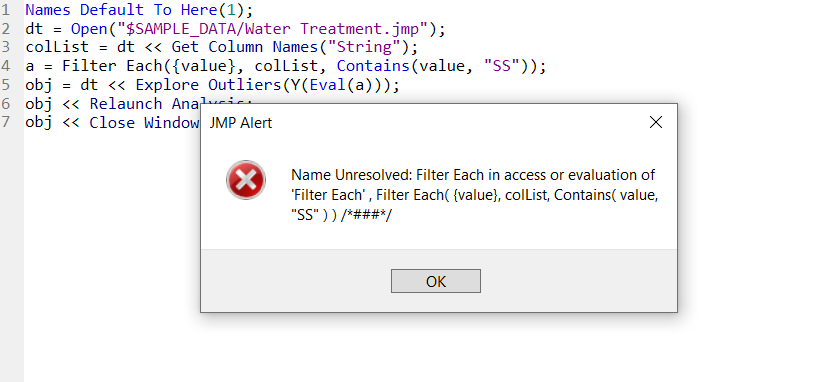 Solved: Searching Column name - JMP User Community