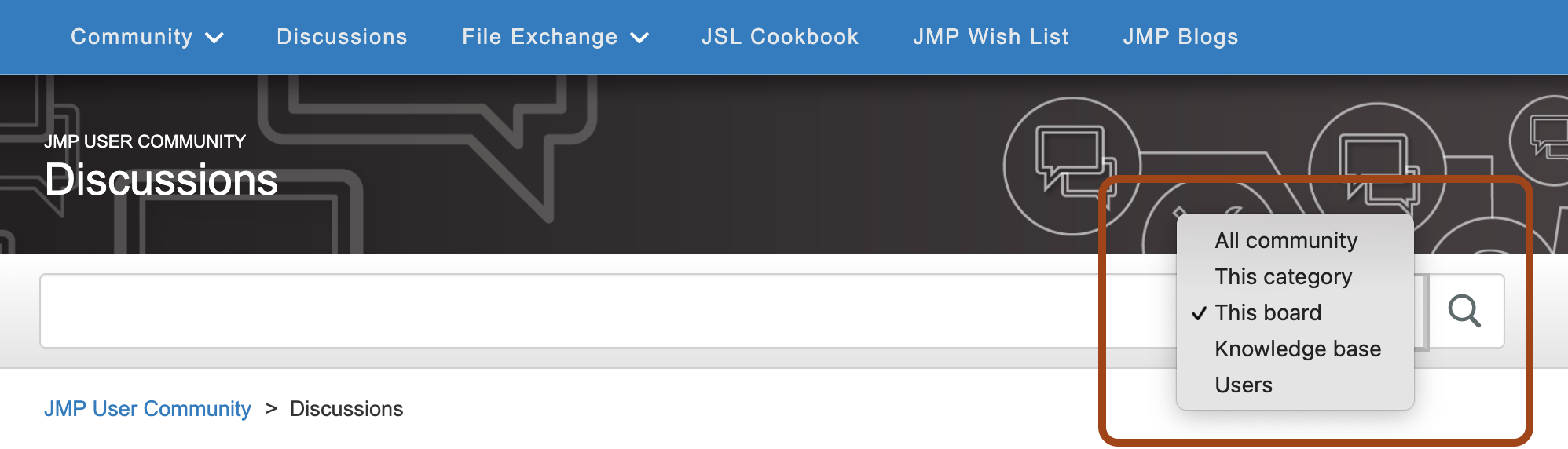 Searching in the Community: An Overview - JMP User Community