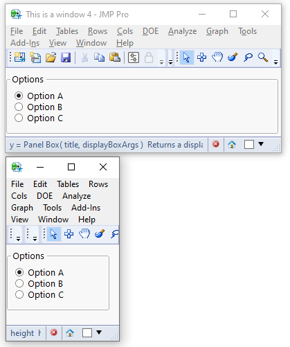 Can you resize radio boxes? - JMP User Community
