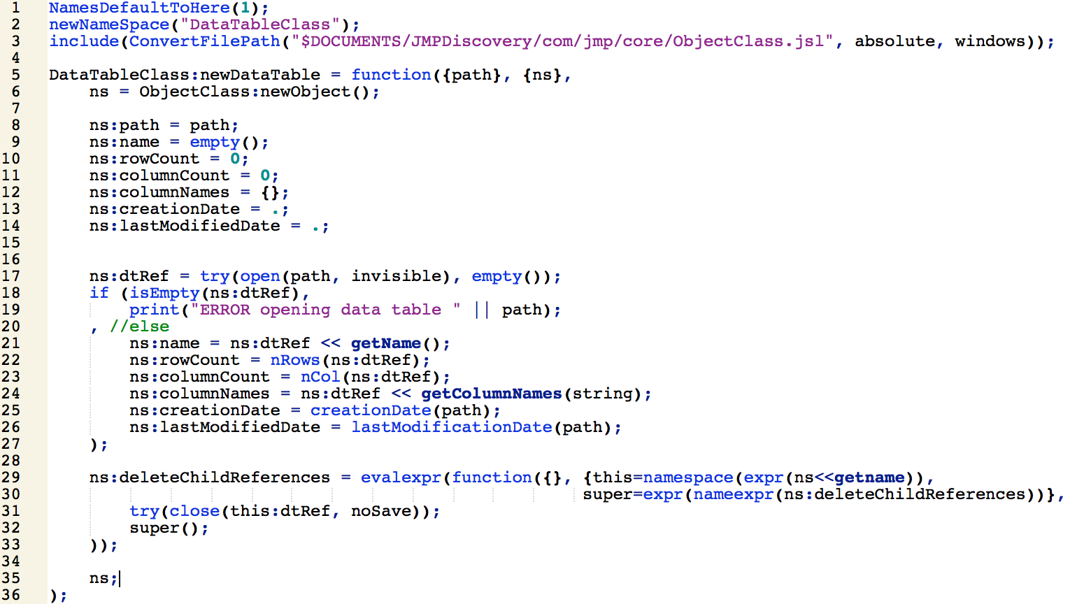Solved: Object-Oriented JSL - Examples? - JMP User Community