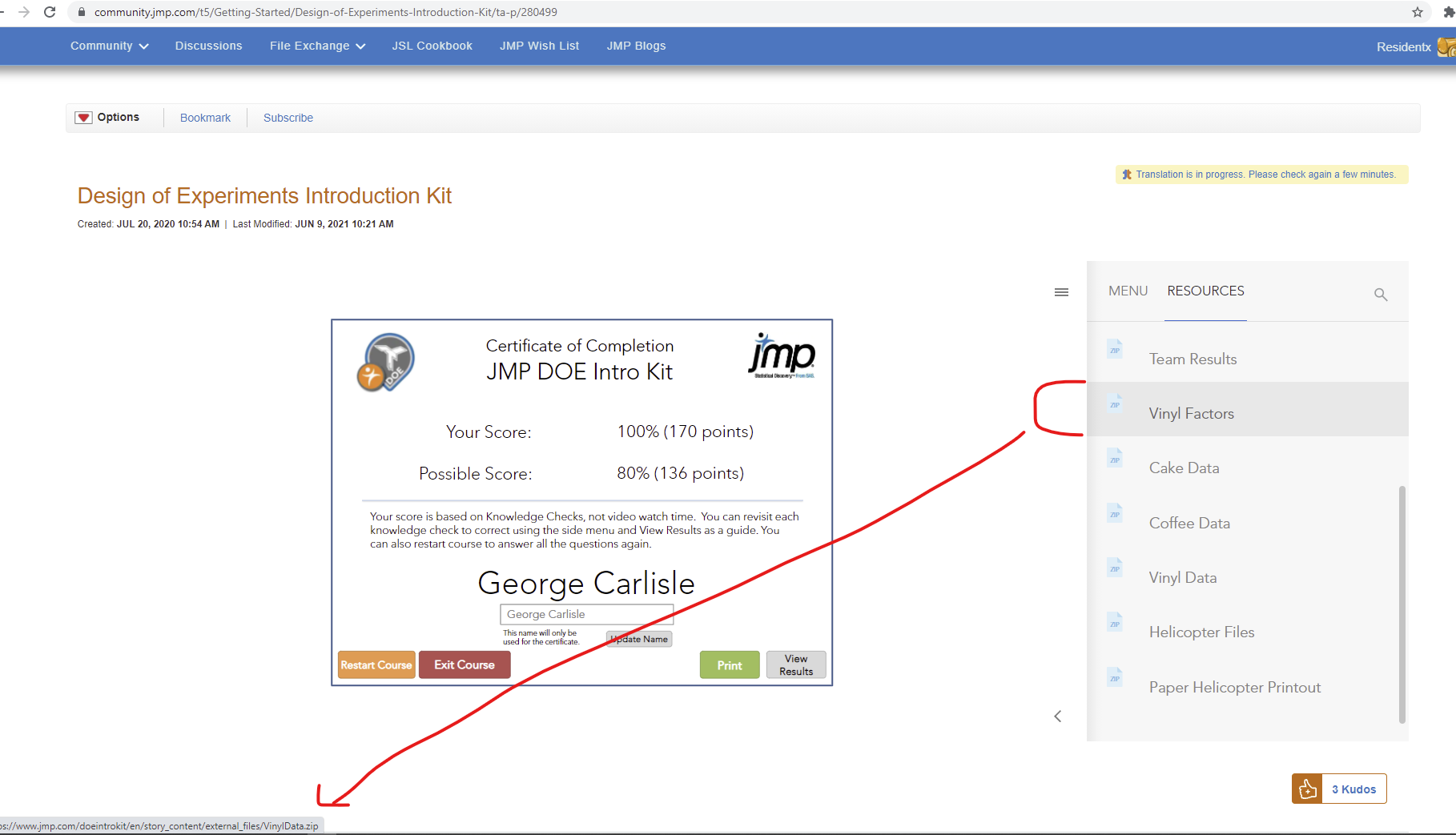 Solved: RE: JMP Elearning Updates - JMP User Community