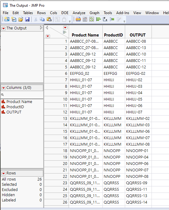 Solved Parse String Of A Column And Fill Another Column Page 3 Jmp