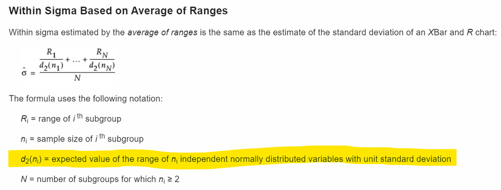 Calculating Within Sigma for Capability - JMP User Community