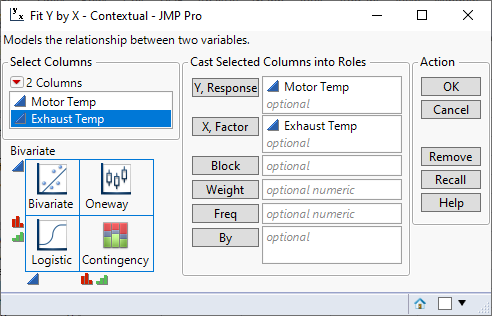 Index Linest Formula of Excel In JMP possible? - JMP User Community