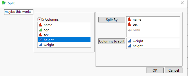 Modal window, return result and Filter Col Selector/Col List Box - JMP ...