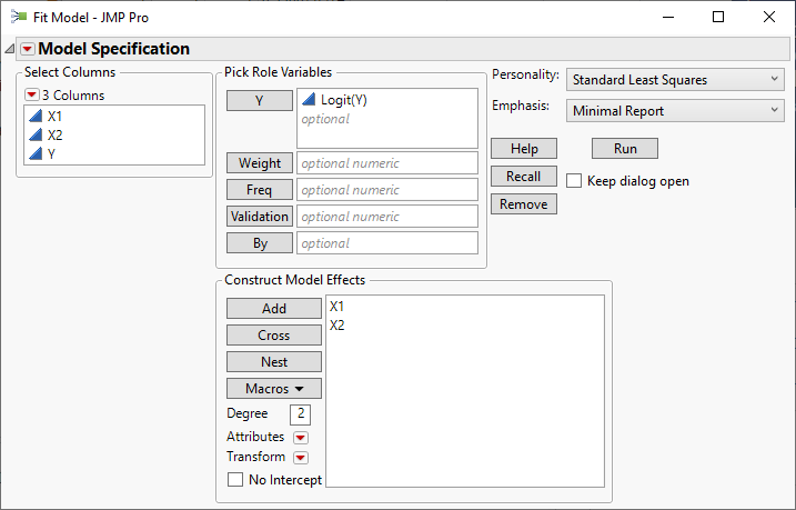 Solved: Constraining Fit Model Output (or prediction profiler) to a ...