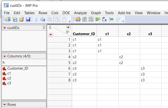 Solved Can We Use For Loop In Column Formula Jmp User Community