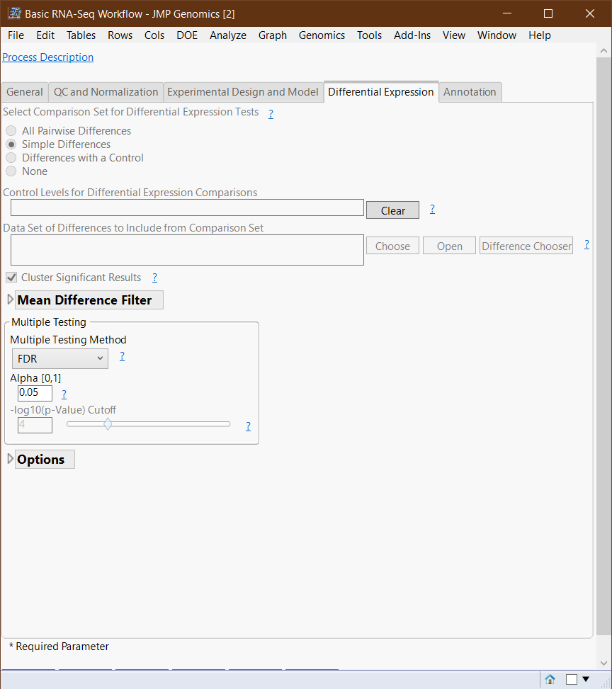 Solved Jmp Genomics P Value Criteria For Basic Rna Seq Workflow