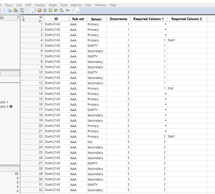 Solved Looking To Generate Two Columns Based On Some Pattern From
