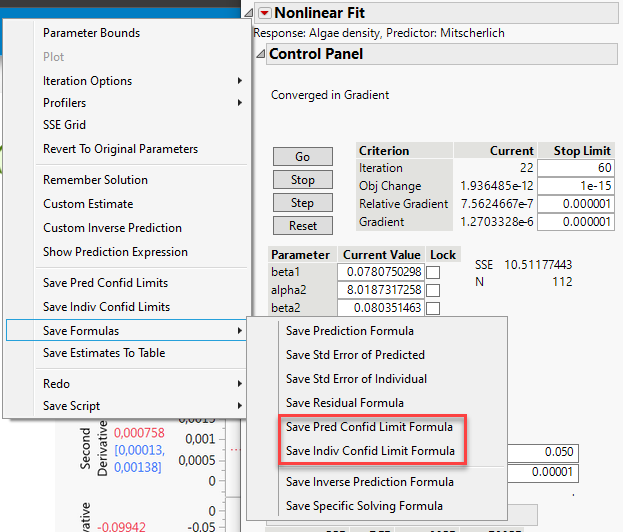 95% confidence interval calculation from profile for Excel - JMP User ...