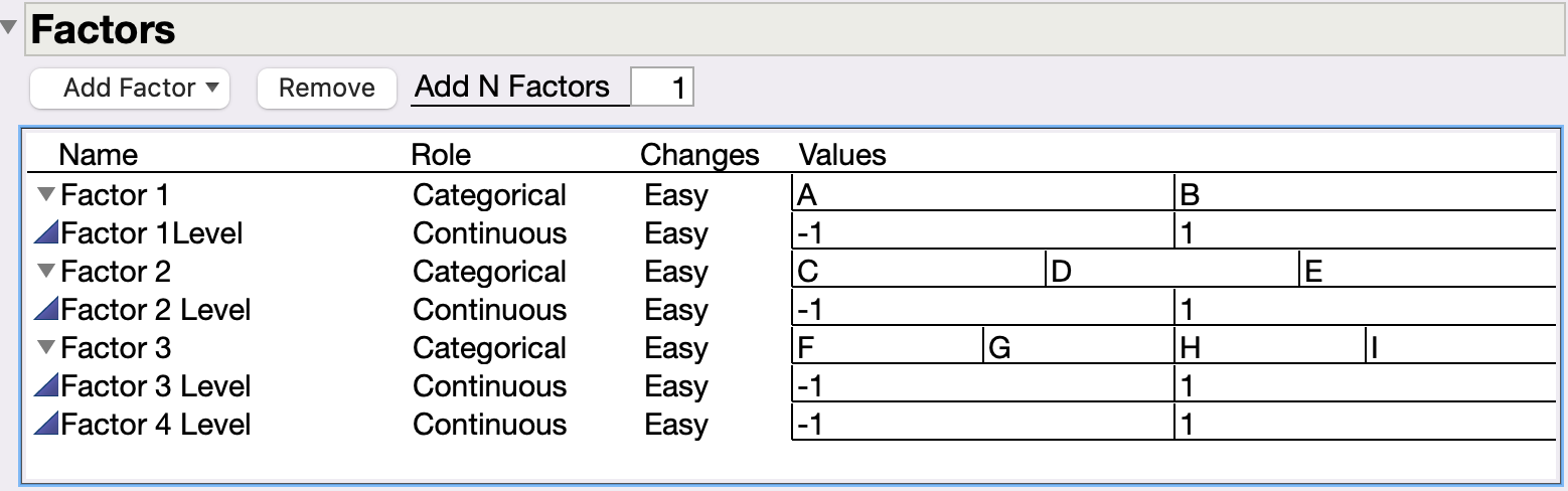 Solved: Setting up an screening design - JMP User Community