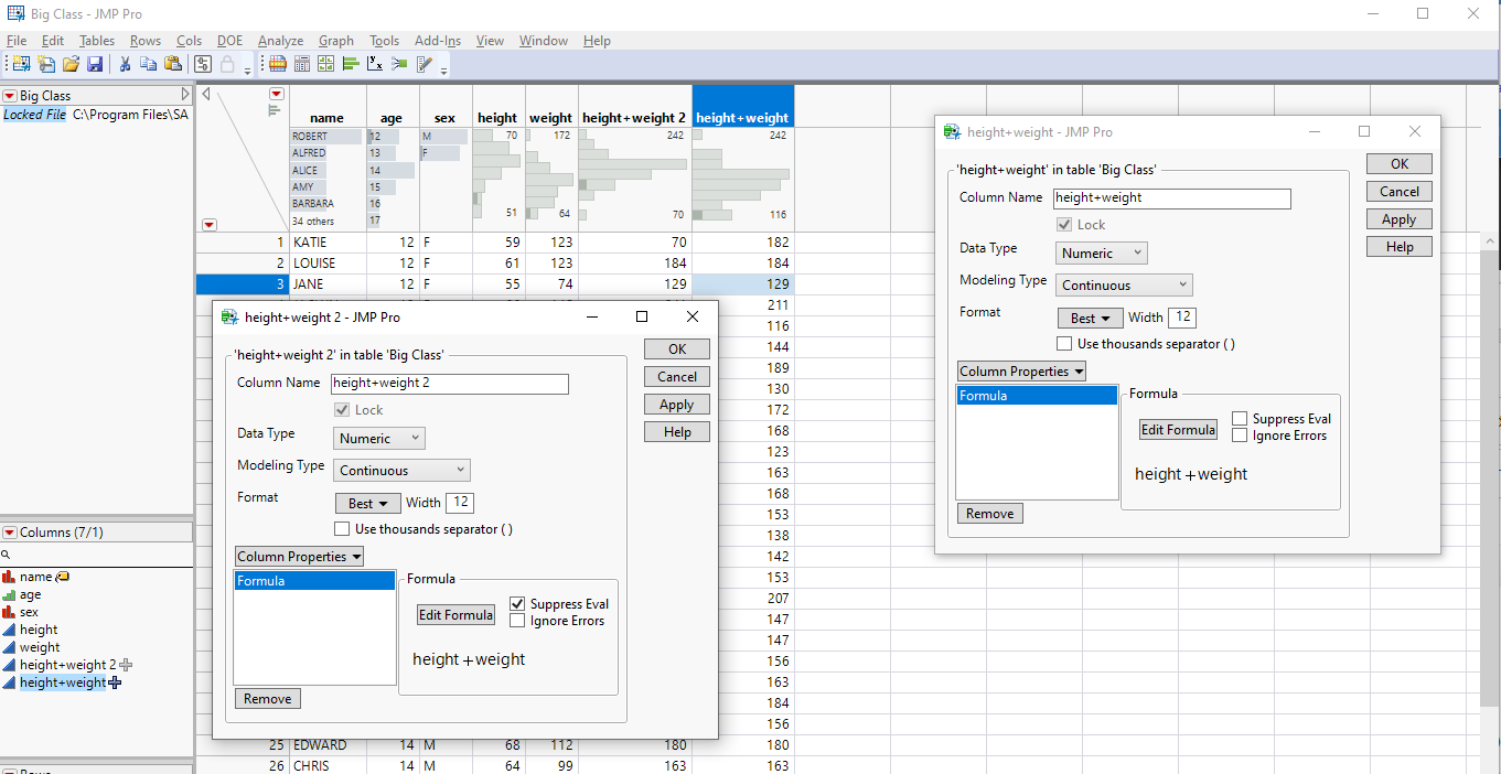 Solved: Formula- symbols(grey and blue) - JMP User Community