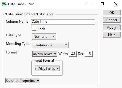 Solved: Data Filter Date/Time with extra ".0" - JMP User Community