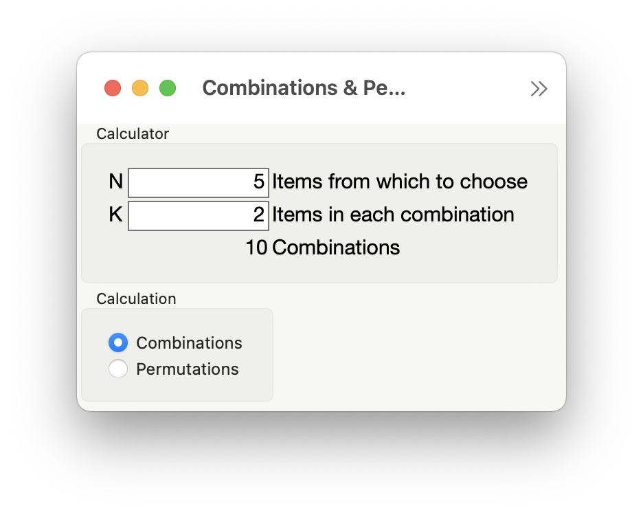 Combinations Permutations Calculator JMP User Community