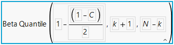 Solved: clopper-pearson confidence interval for proportion - JMP User ...