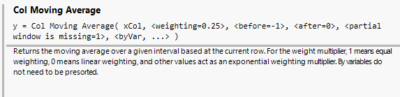 Solved: Formula for calculating averages of values in two consecutive rows - JMP User Community