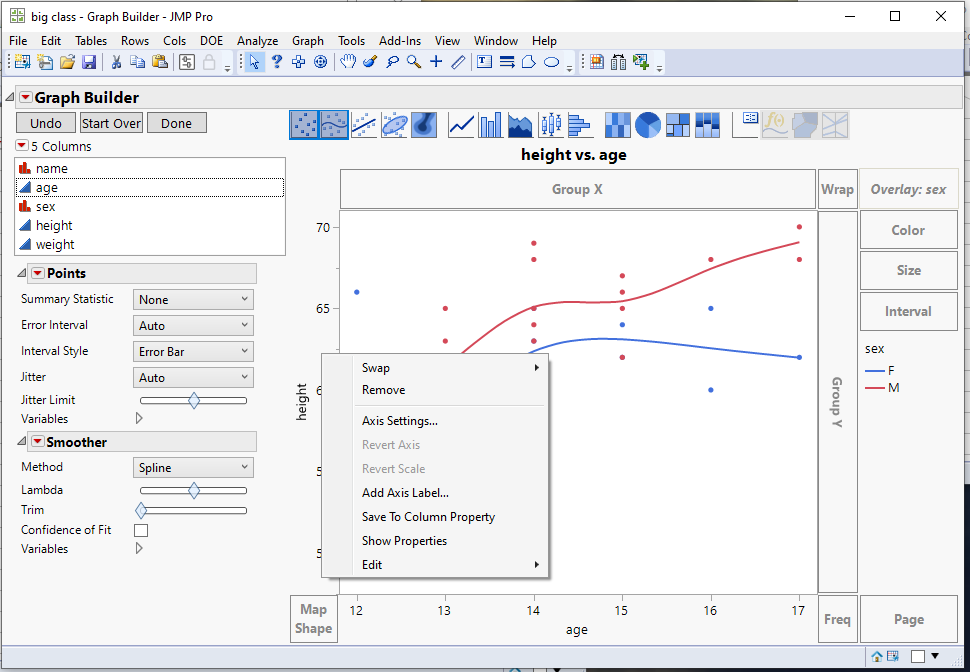 Solved How To Create A Second Y Axes Scale Jmp User Community