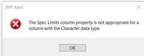 Solved: Adding in spec limits script, error when moving to jmp 16 - JMP ...