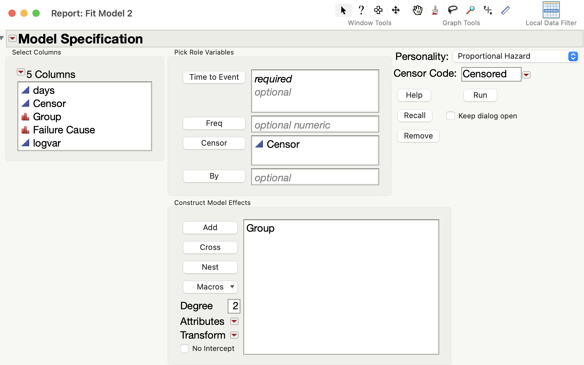 Solved: Missing Y Response Variable Fit Model Proportional Hazards ...