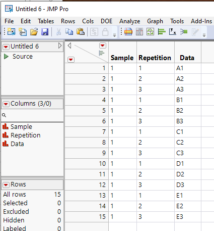 Solved: Dear, how to input repetition and replicate simulataneously? - JMP User Community