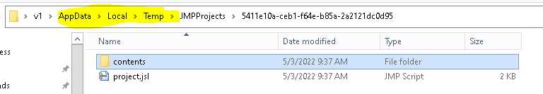 Solved: can't access files in JMP project that i've been working on for ...