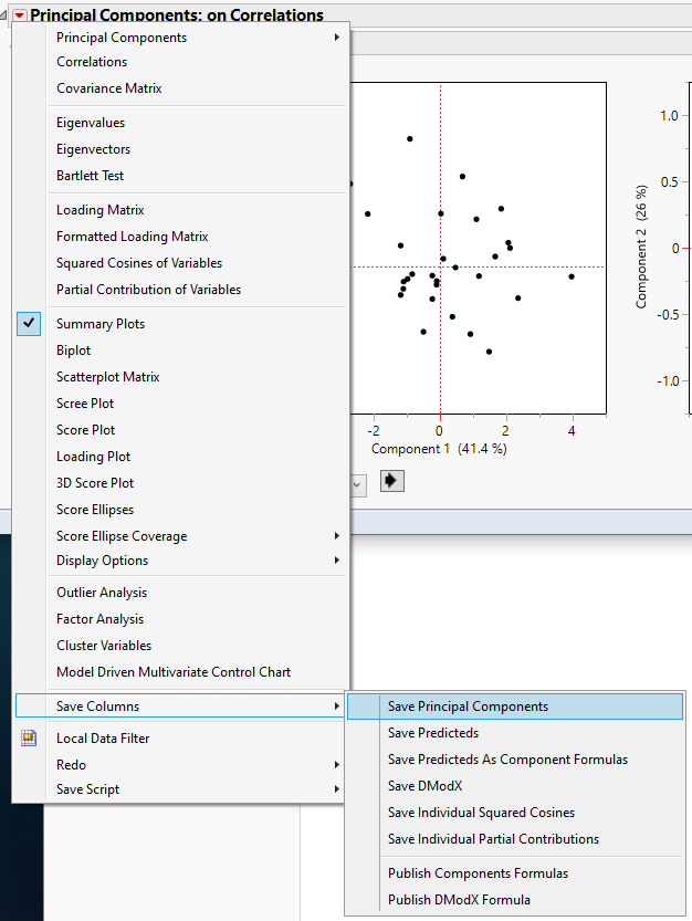 Score plot x and y data - JMP User Community