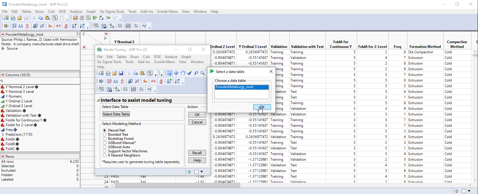 Graphical User Interface To Automate The Process Of Model Tuning Jmp User Community