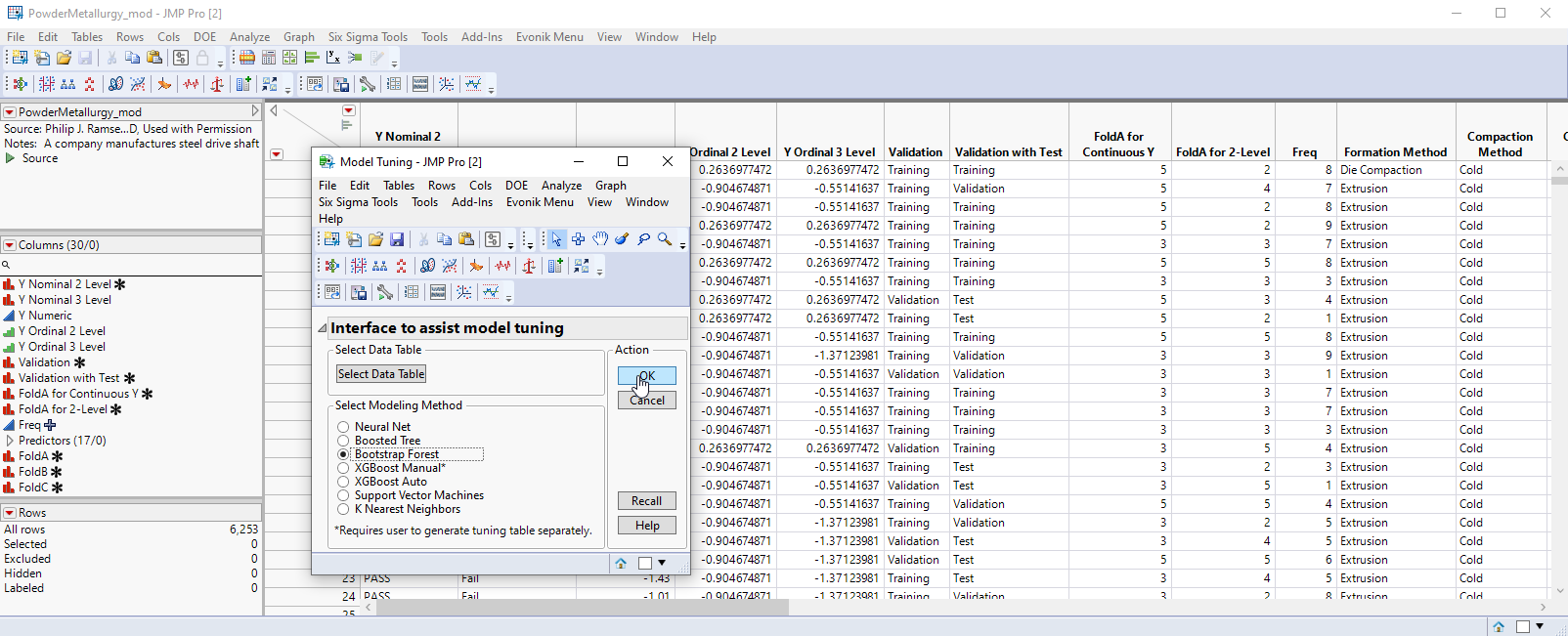 Graphical User Interface to Automate the Process of Model Tuning - JMP ...