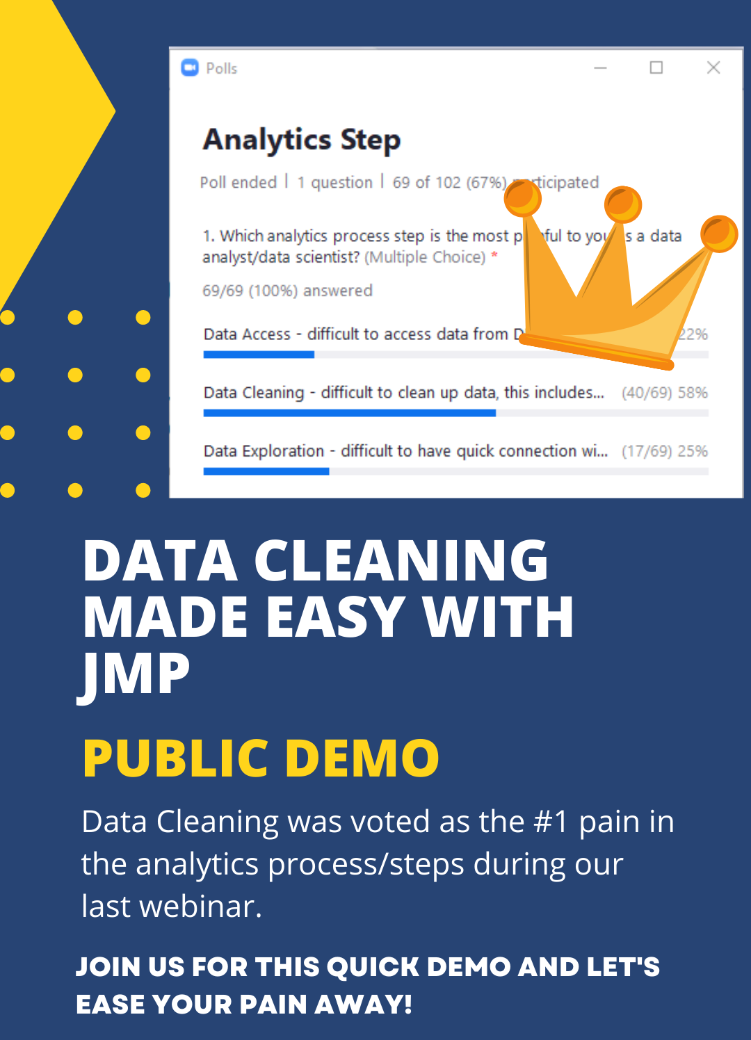 Public Demo Recording: Data Cleaning made Easy with JMP! - JMP User Community