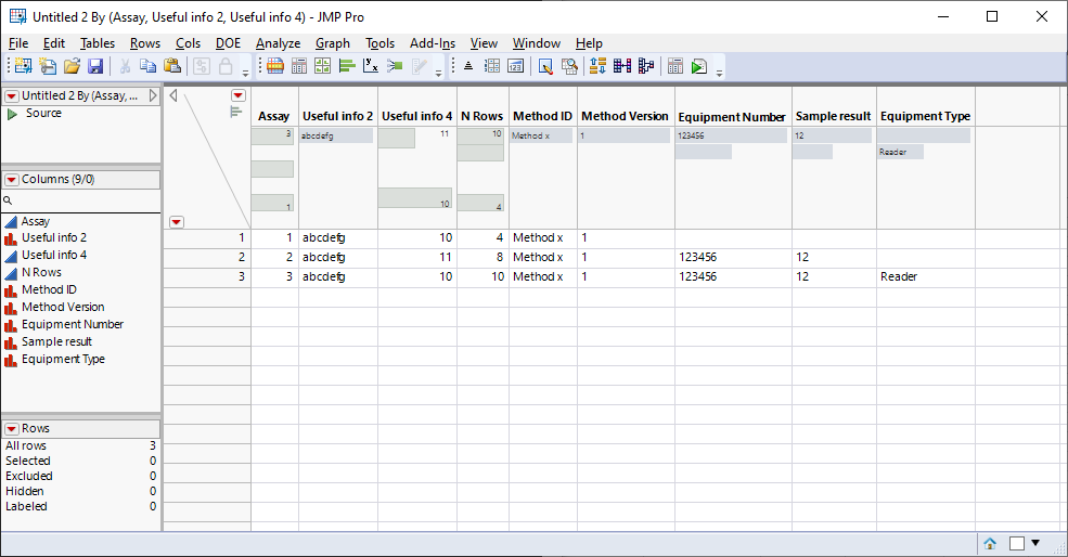 Solved: Cleaning up a large data set with disorganized formats in JMP ...