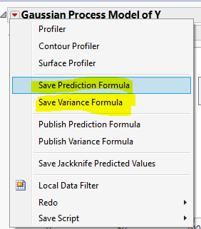 Model Report in GAUSSIAN PROCESS - JMP User Community