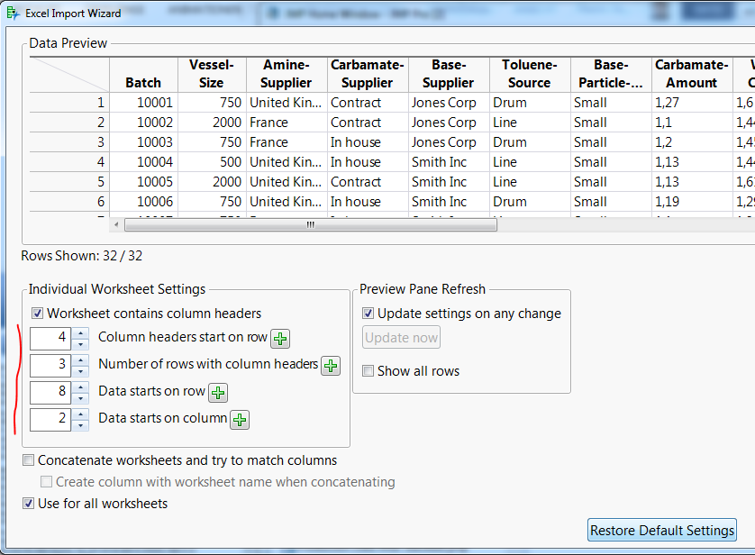 JMP and Excel Part 1 - cont