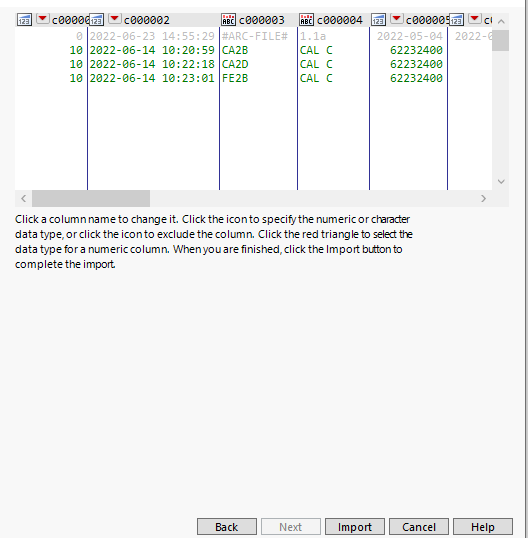 Importing Txt Column Missing Jmp User Community 