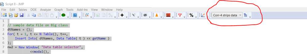 Solved: UI to select data table - JMP User Community