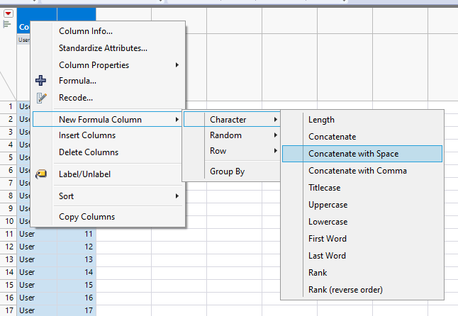 Fill Data Table Columns with Sequential Data - JMP User Community