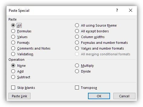 Enable Paste Special (Ctrl-Alt-V hot key) Functionality - JMP User ...