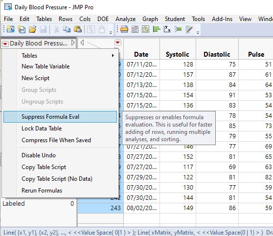 Solved: stop all evaluations? - JMP User Community