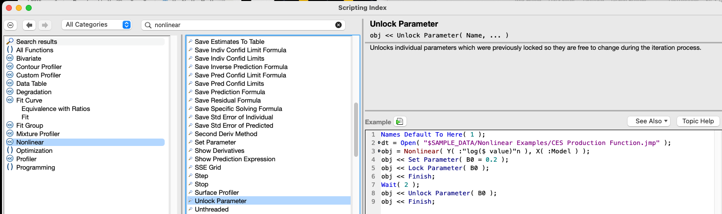 Solved Nonlinear Fit Locking Parameters Jmp User Community